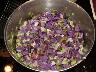 Leek and Purple Spud-nik Soup - The CobraHead Blog
